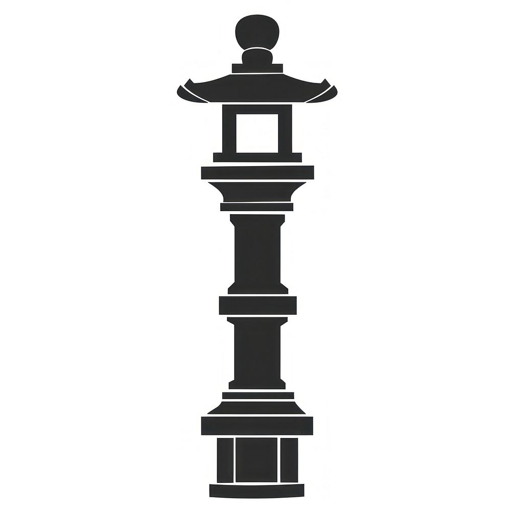 Thick Chinese pillar silhouette architectural | Free Photo Illustration ...