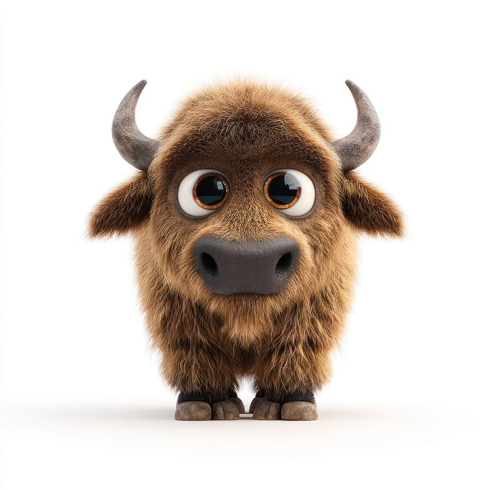 Buffalo illustration creature cartoon | Free Photo Illustration - rawpixel