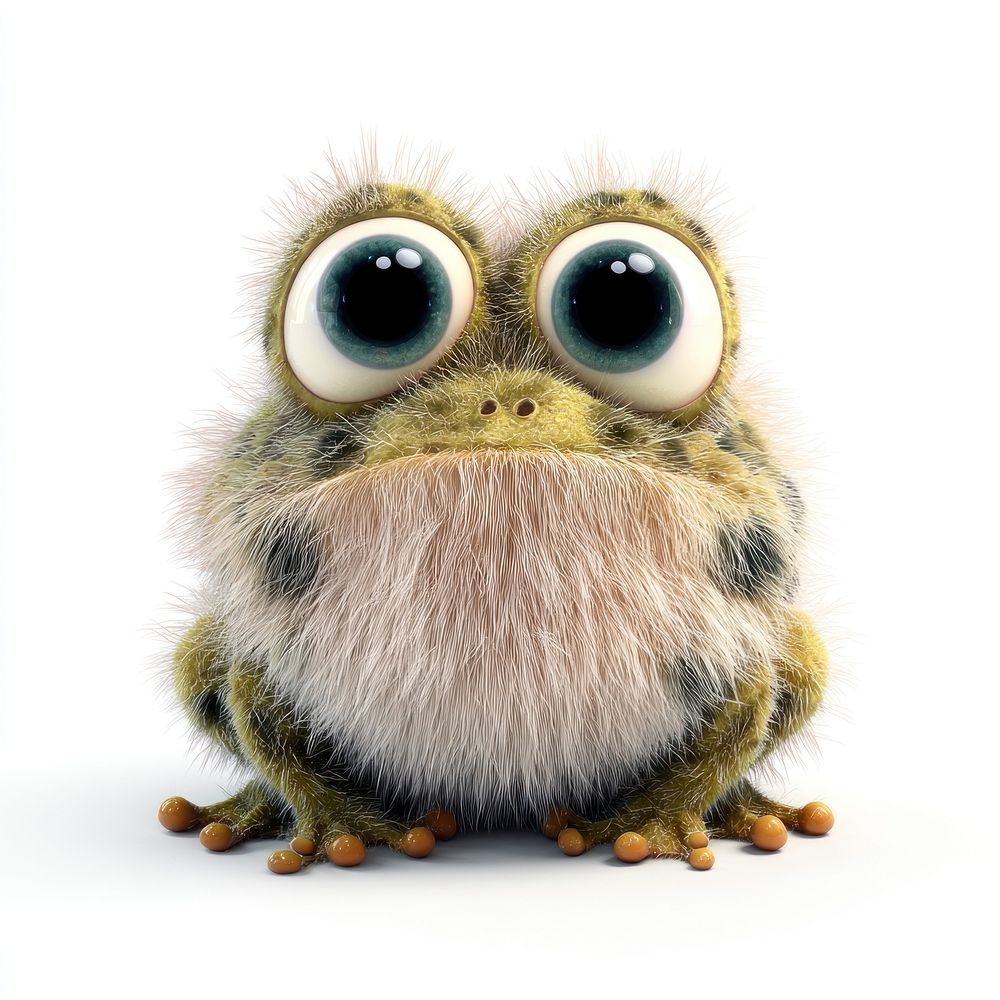 Frog illustration cartoon fluffy | Free Photo Illustration - rawpixel