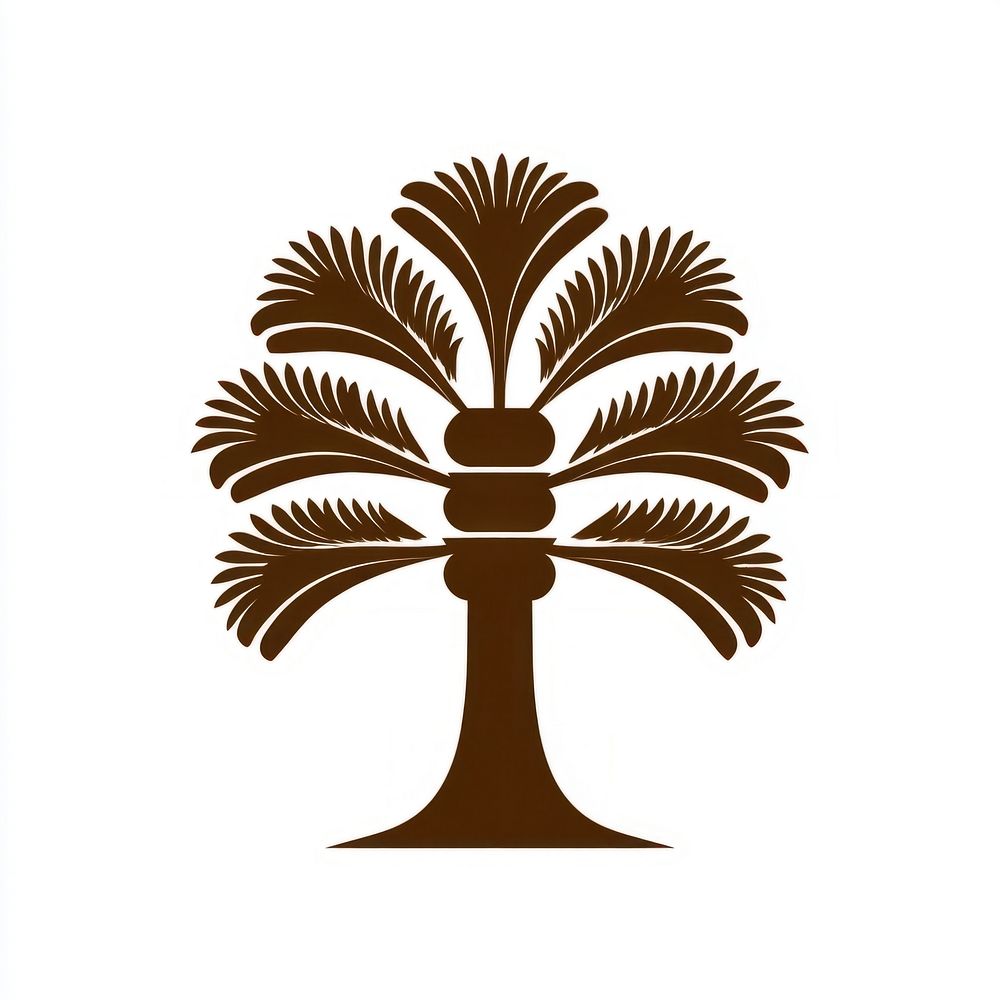 Ancient palm tree illustration symbol | Free Photo Illustration - rawpixel
