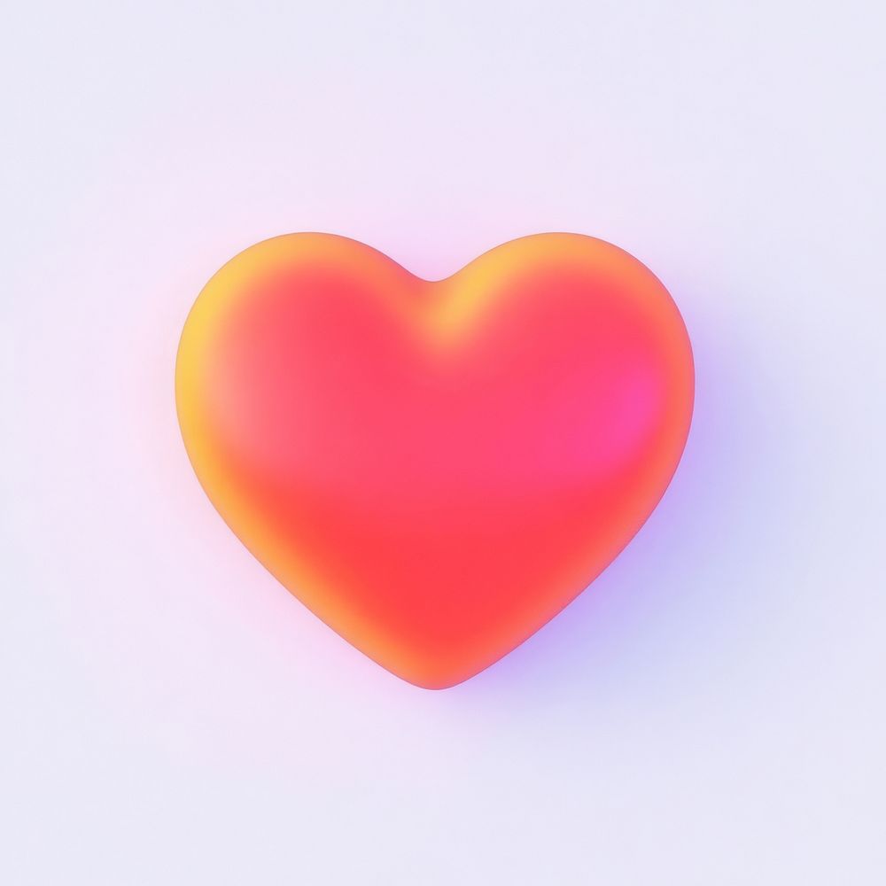 red heart shape vibrant symbol | Free Photo Illustration - rawpixel