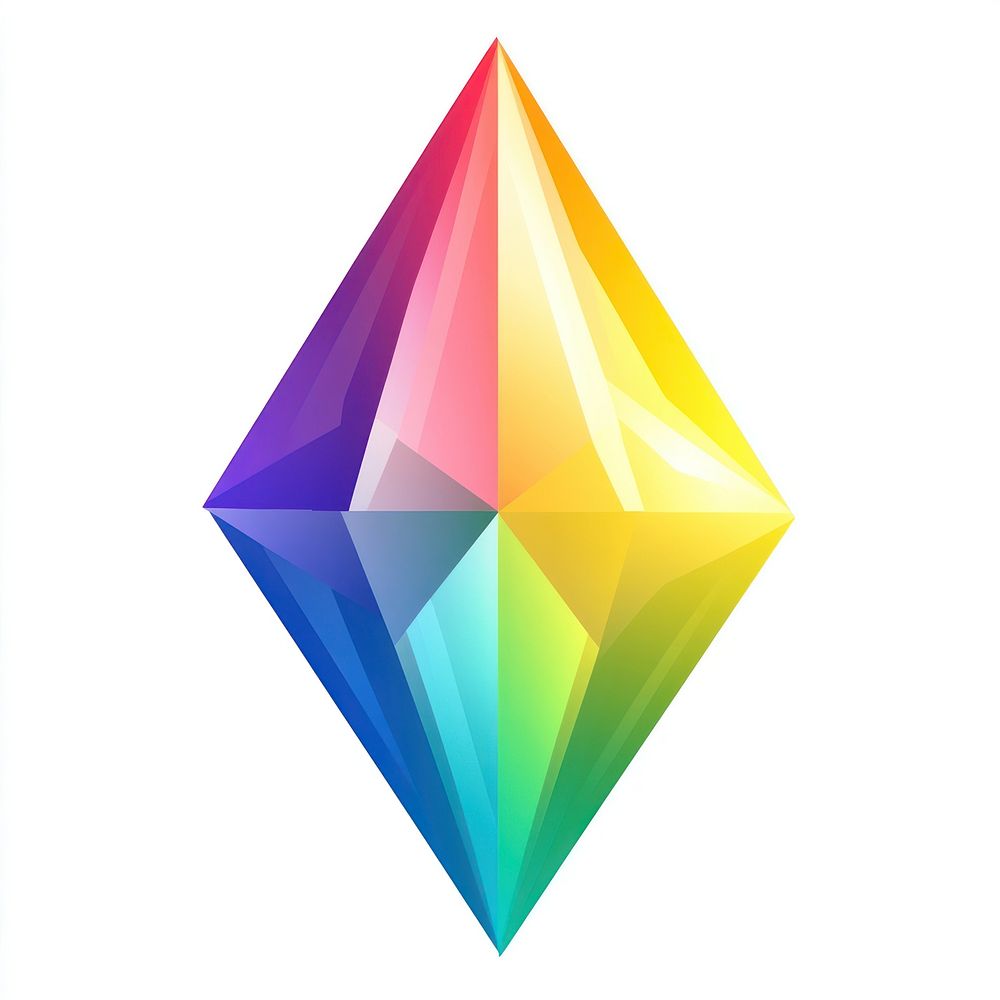 Rainbow-colored diamond art colorful colors | Free Photo Illustration ...