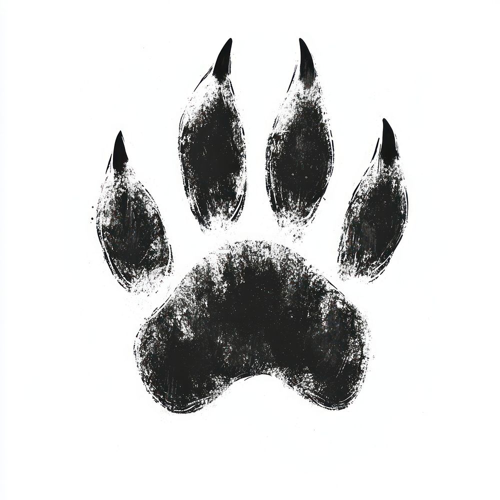 Deer paw illustration footprint animal. | Free Photo Illustration ...