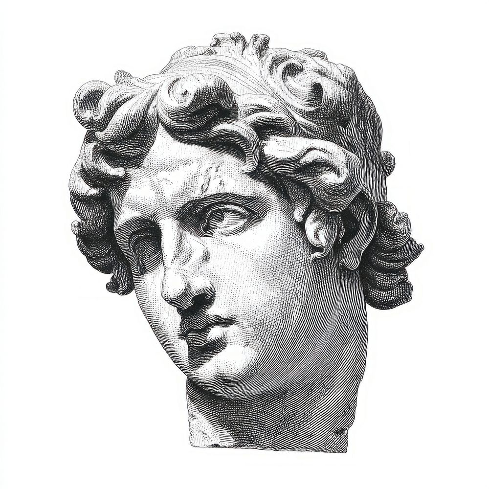 Antique statue head greek sculpture | Free Photo Illustration - rawpixel