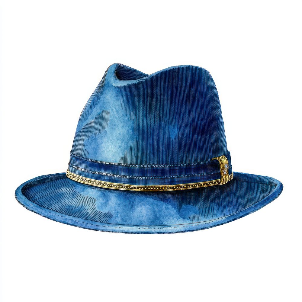 Fedora watercolor vintage style. | Free Photo Illustration - rawpixel