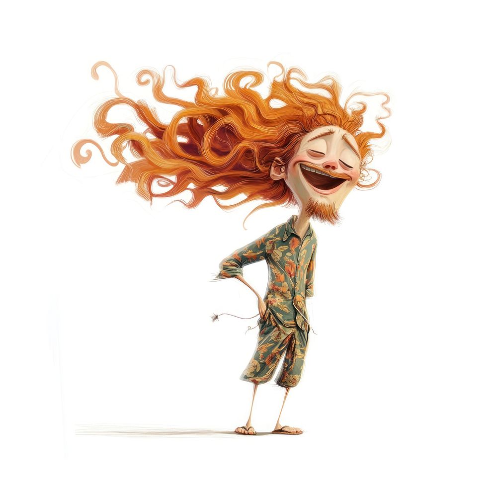 Extreme heat humorous illustration expression | Free Photo Illustration ...