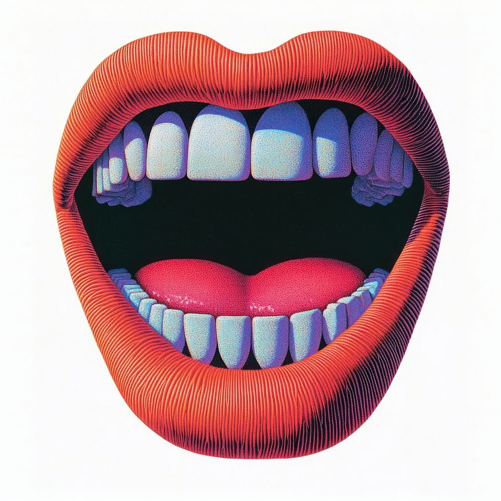 Mouth teeth illustration furniture | Free Photo Illustration - rawpixel