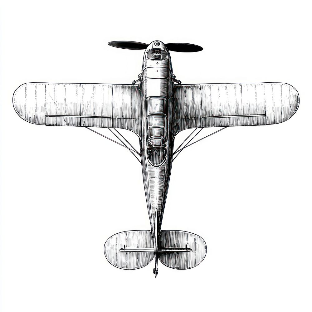 Vintage ww1 mono plane illustration | Free Photo Illustration - rawpixel