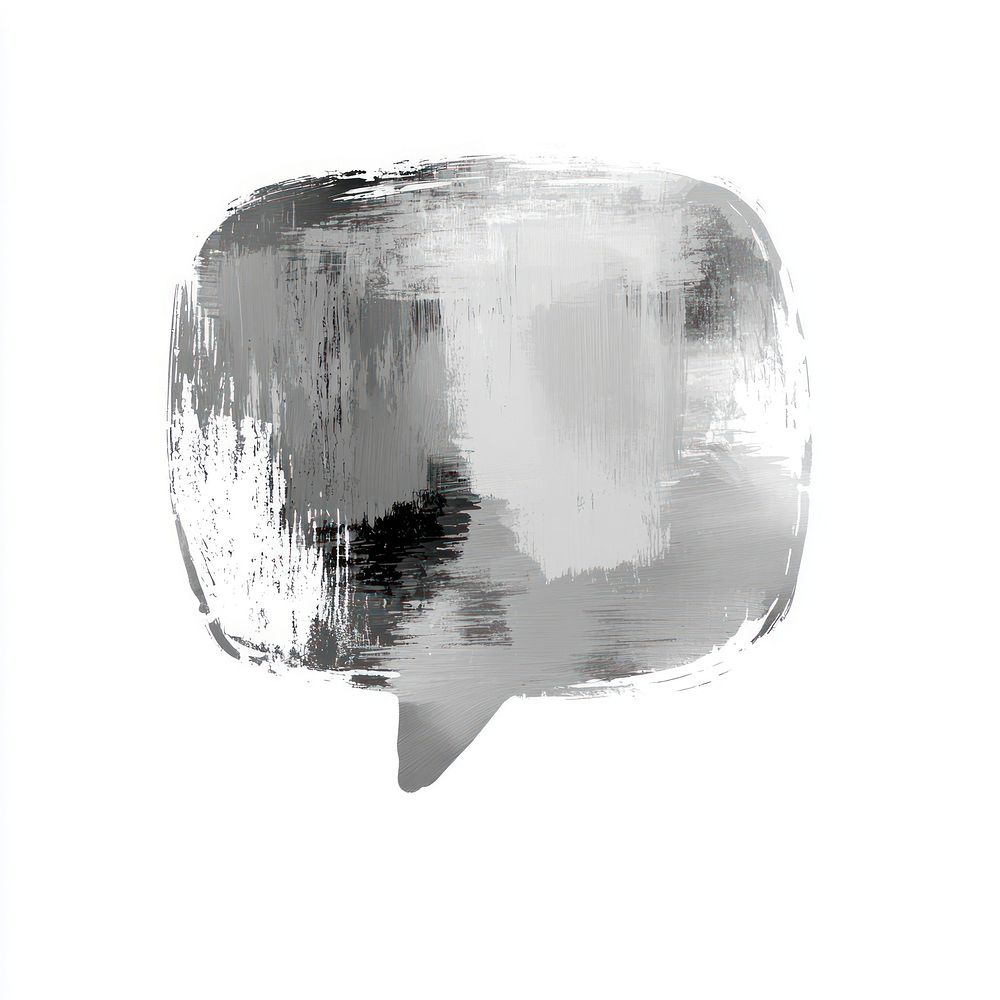 Minimal gray speech bubble illustration | Free Photo Illustration ...