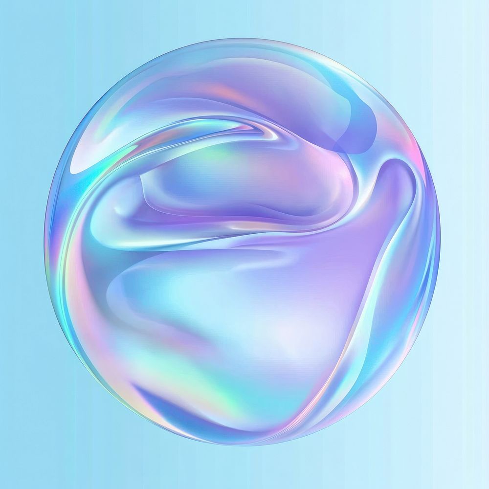 Real bubble sphere art holographic. | Free Photo - rawpixel