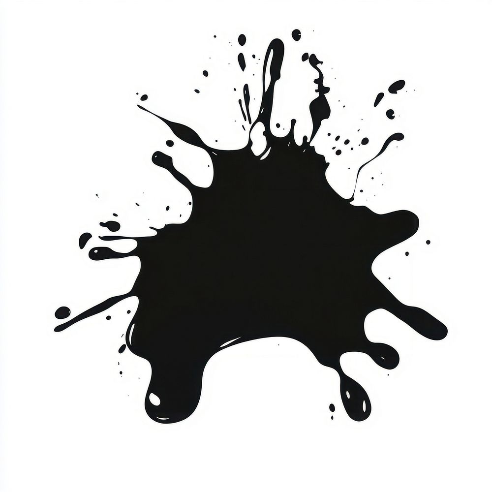 Ink splash silhouette abstract black. | Free Photo Illustration - rawpixel