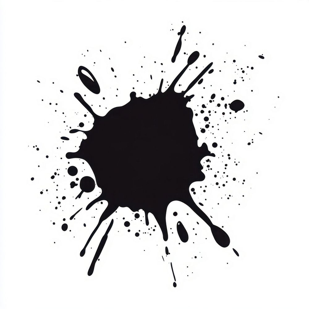Ink splash silhouette abstract black. | Free Photo Illustration - rawpixel