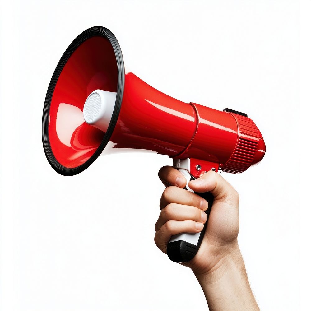 Hand holding megaphone device communication | Free Photo - rawpixel