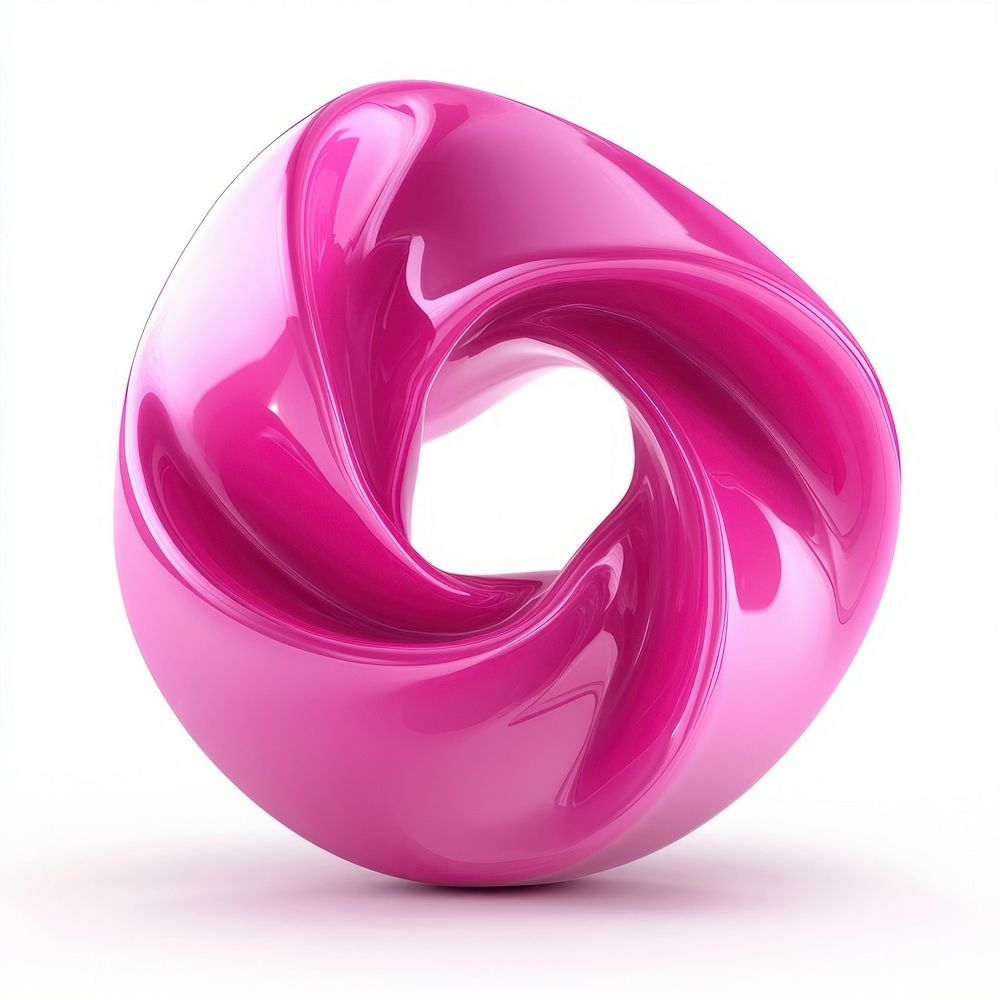 Bright pink organic shape form | Free Photo Illustration - rawpixel