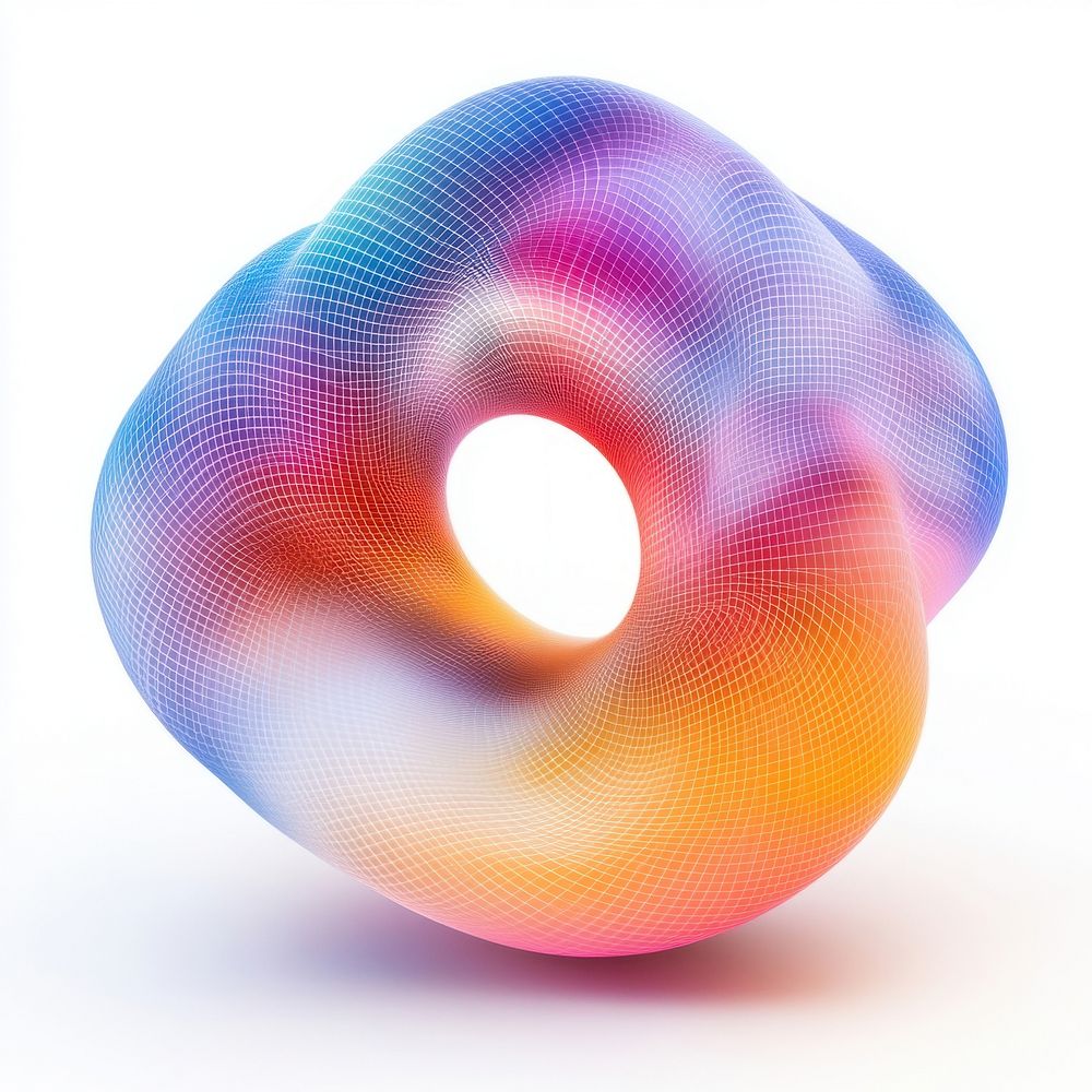 torus ring form abstract gradient | Free Photo Illustration - rawpixel