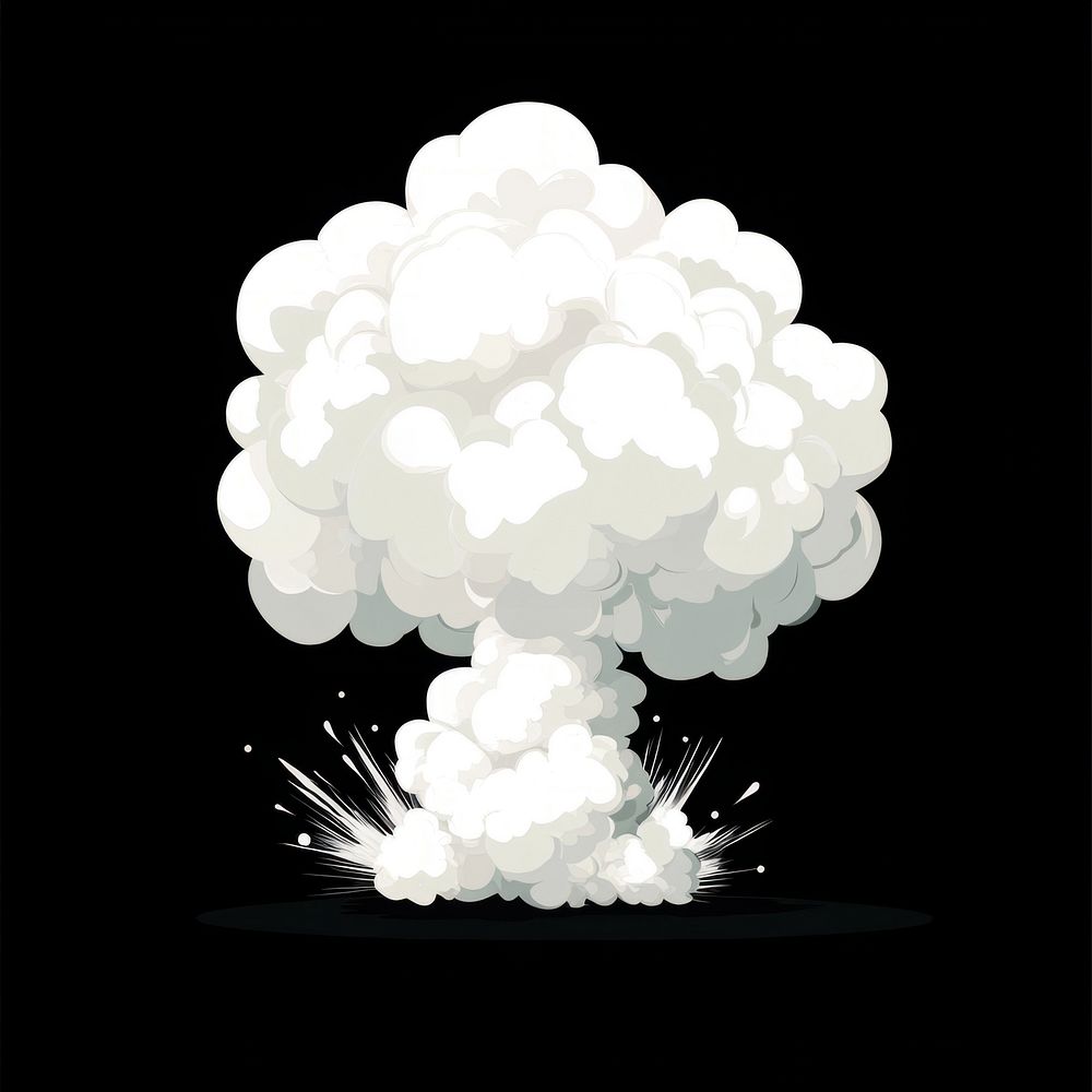 Bright white smoke explosion illustration | Free Photo Illustration ...