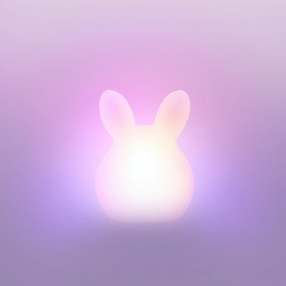 Blurry rabbit icon shape aura | Free Photo Illustration - rawpixel