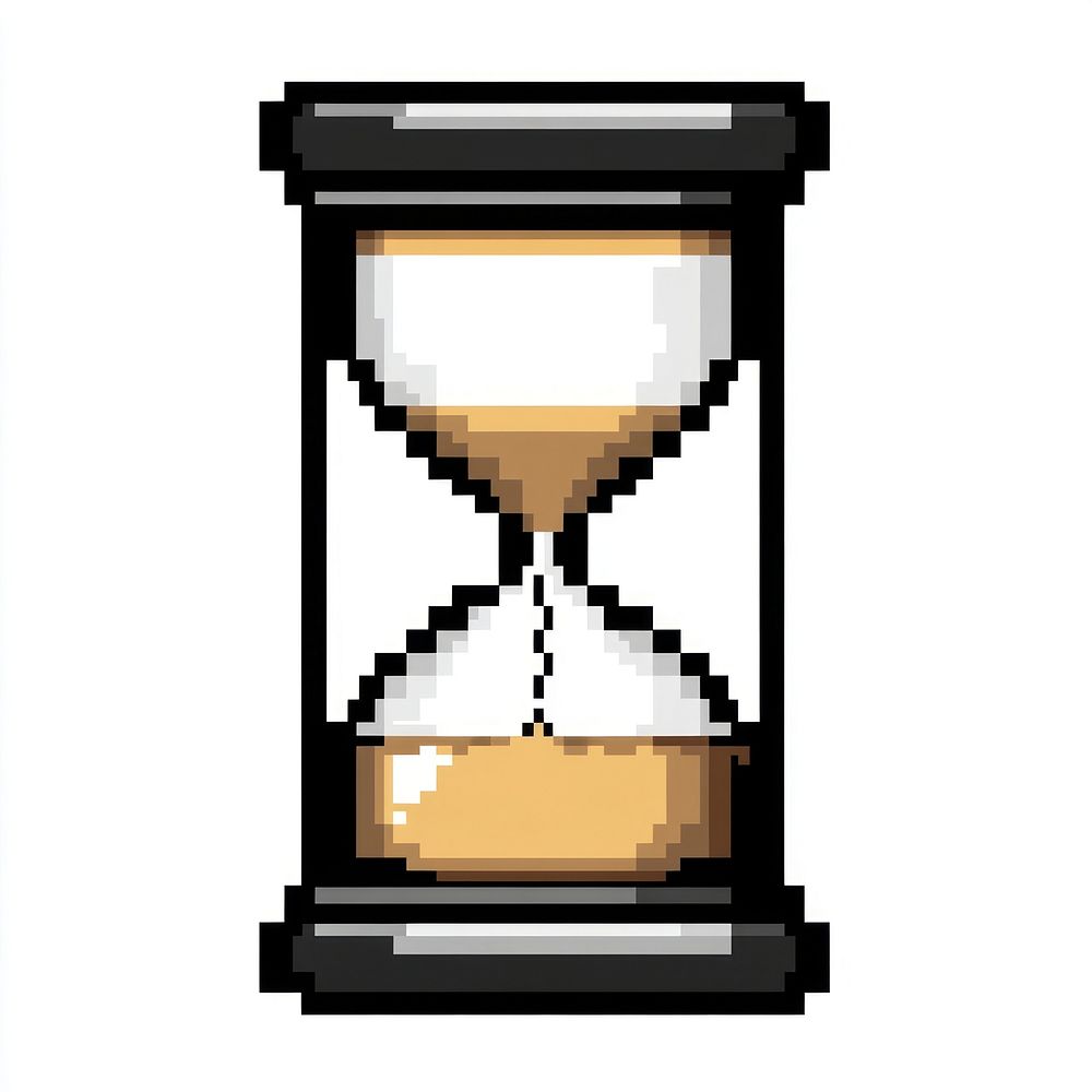 Hourglass pixelated design art. | Free Photo Illustration - rawpixel