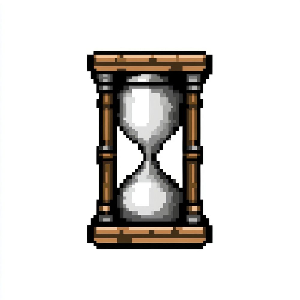Hourglass pixelated aesthetic design. | Free Photo Illustration - rawpixel