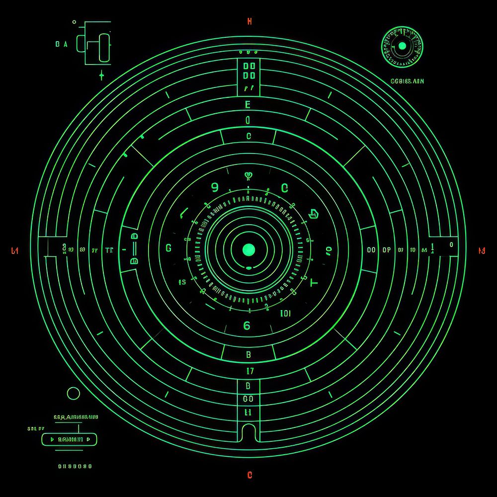 Target digital modern green | Free Photo Illustration - rawpixel