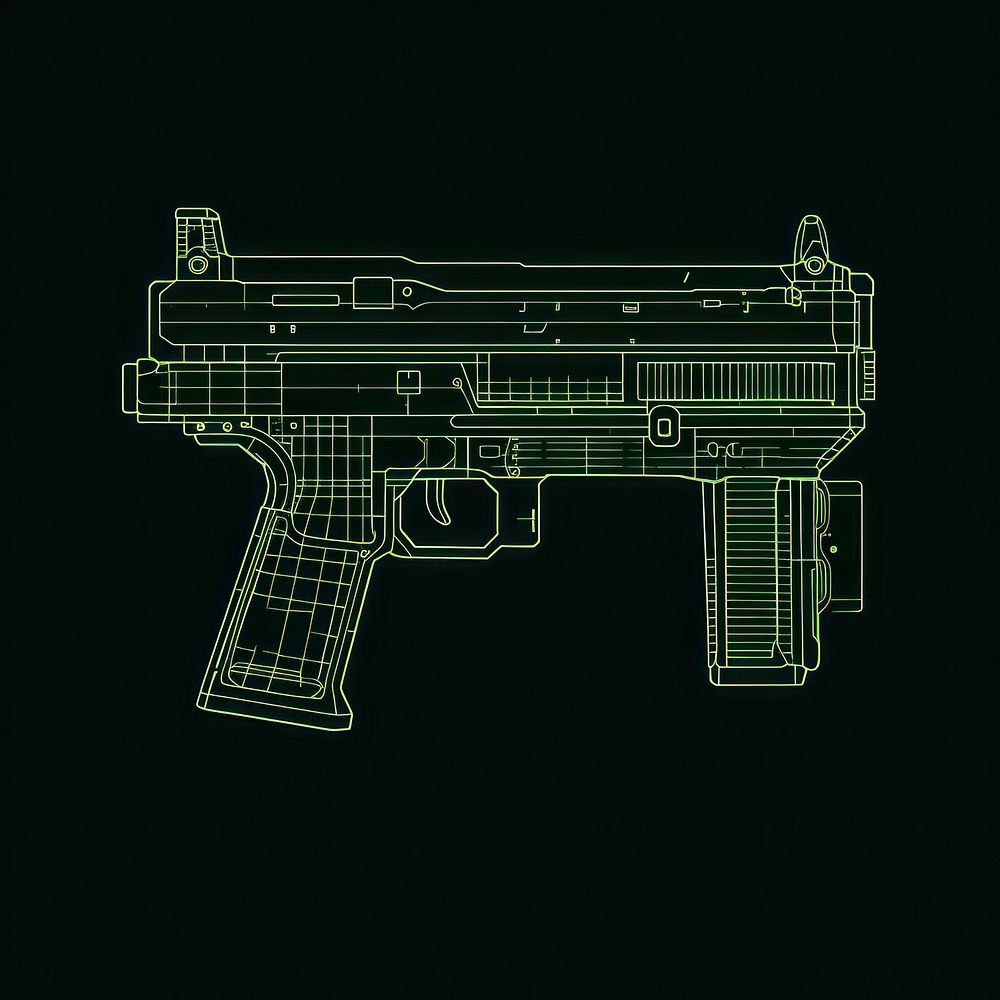 Gun firearm digital weapon. | Free Photo Illustration - rawpixel