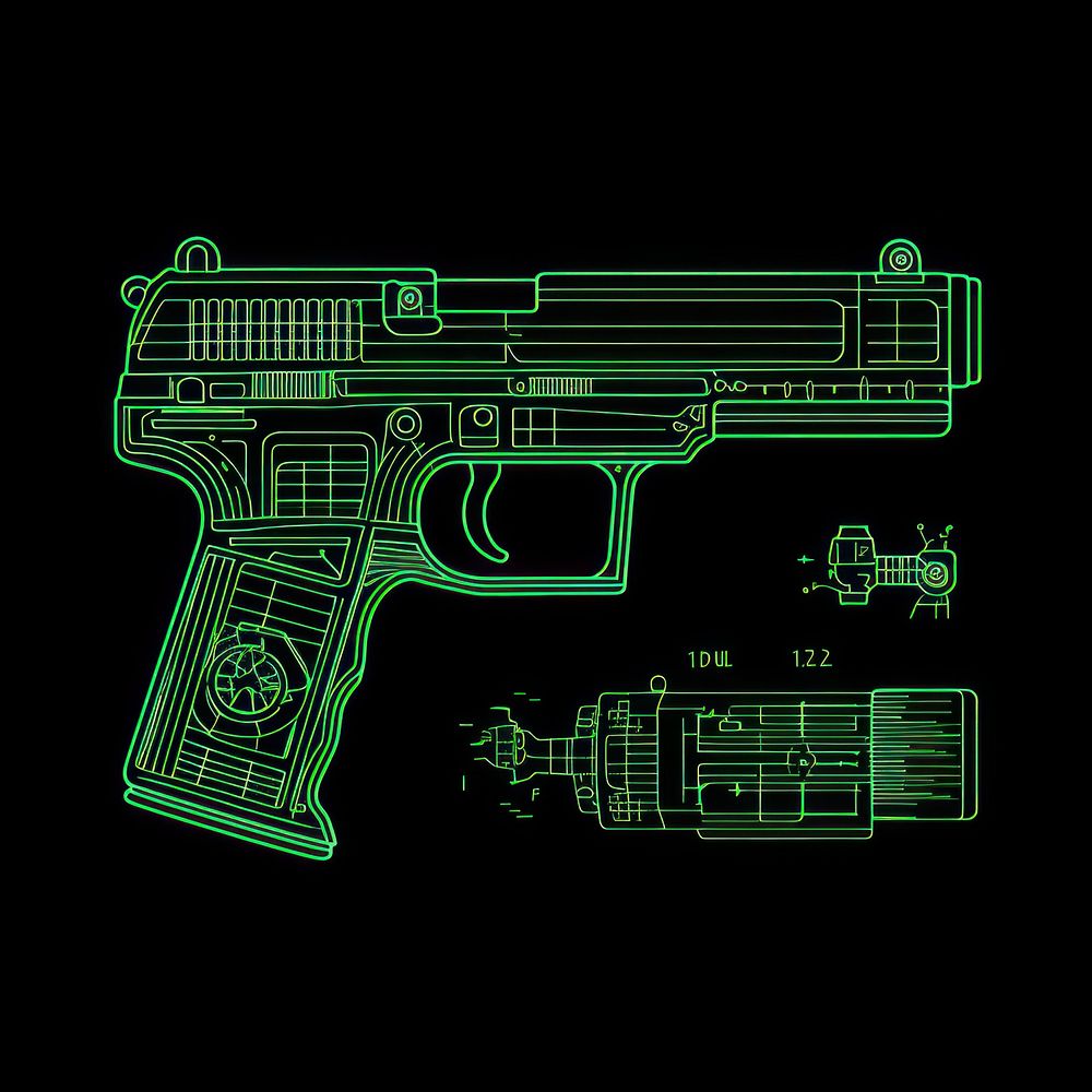 Gun digital weapon illustration. | Free Photo Illustration - rawpixel
