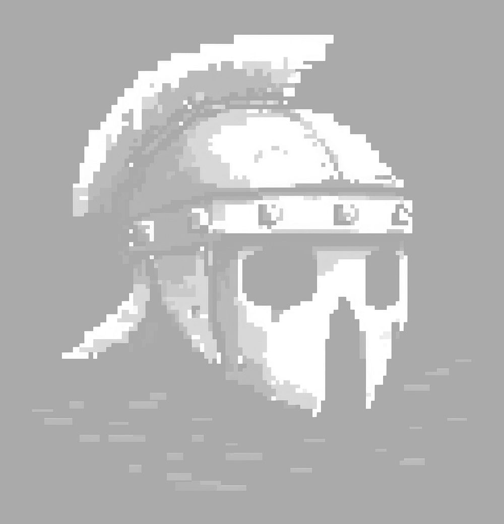 Simple roman helmet pixel style | Free Vector - rawpixel