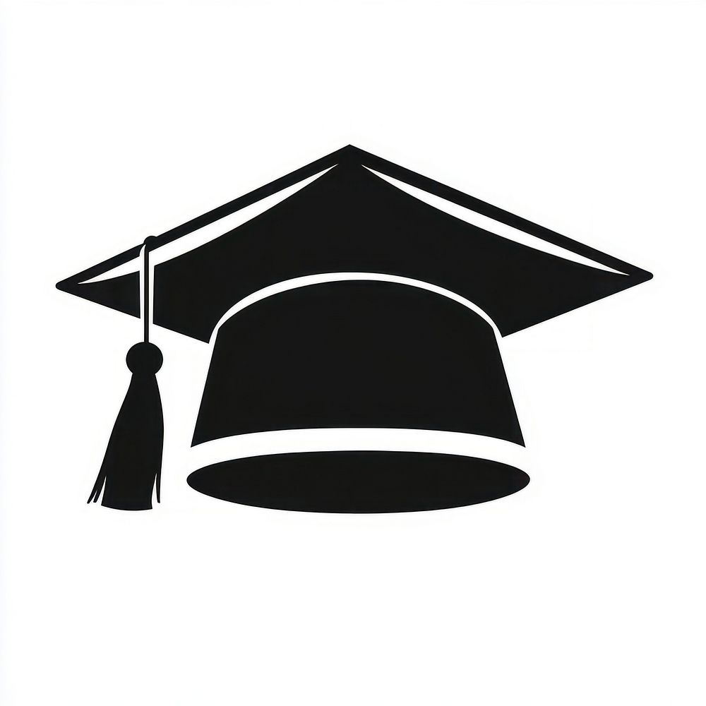 Graduation hat silhouette black celebration | Free Photo Illustration ...