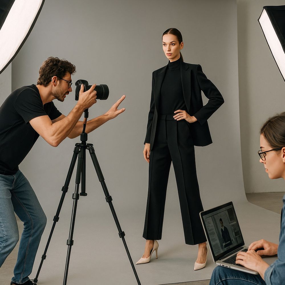 Professional fashion photoshoot setup. | Free Photo - rawpixel