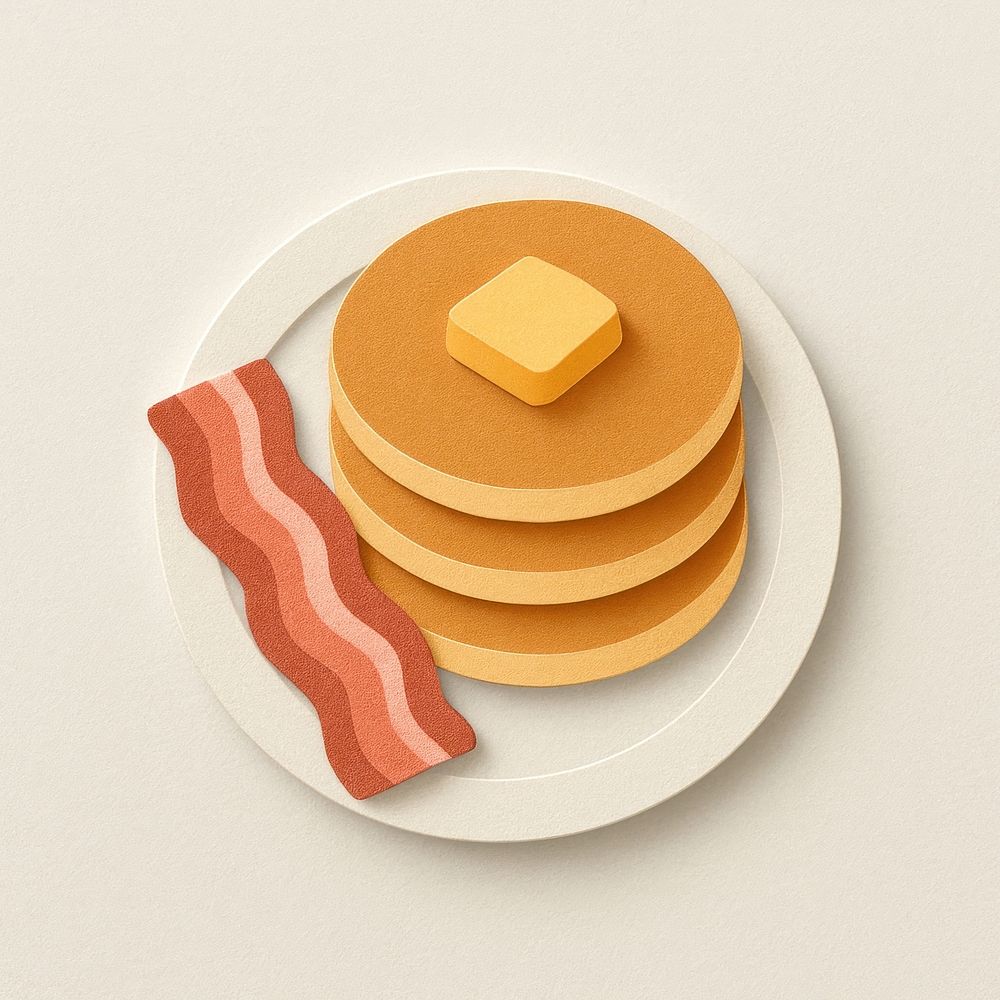 Delicious breakfast food illustration | Free Photo Illustration - rawpixel