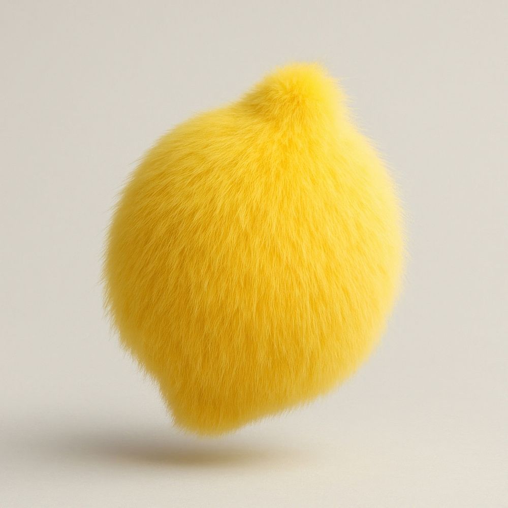 Fuzzy lemon surreal art piece | Free Photo Illustration - rawpixel