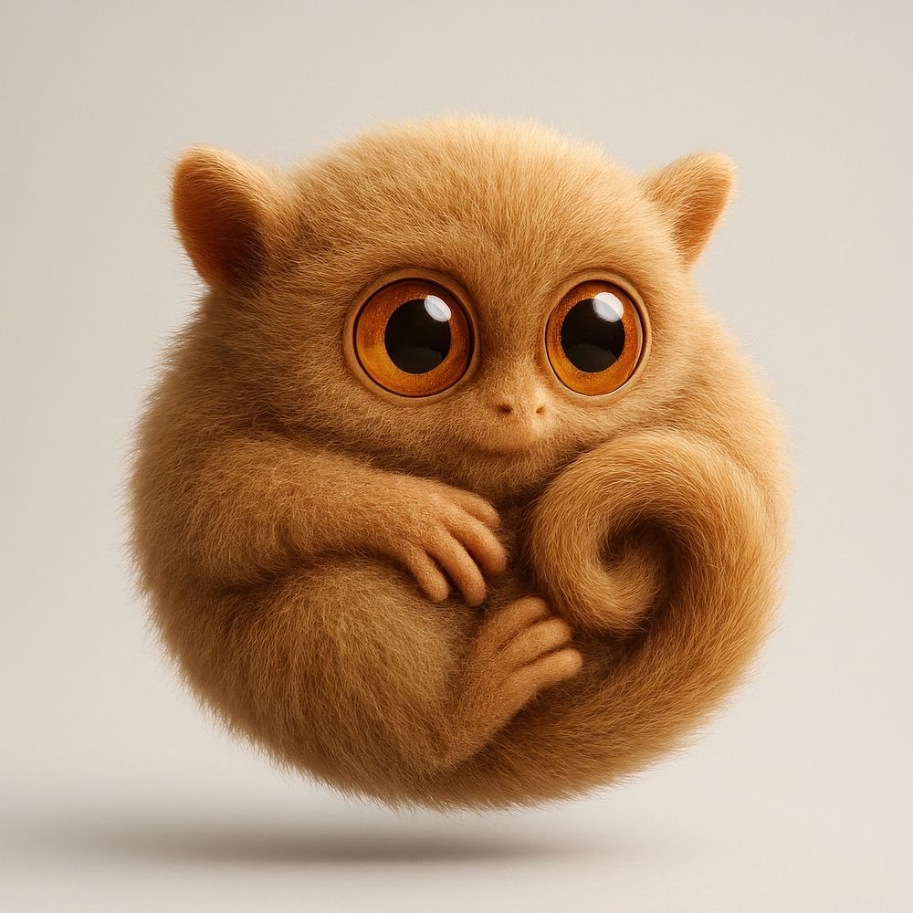 Adorable fluffy creature big eyes | Free Photo Illustration - rawpixel
