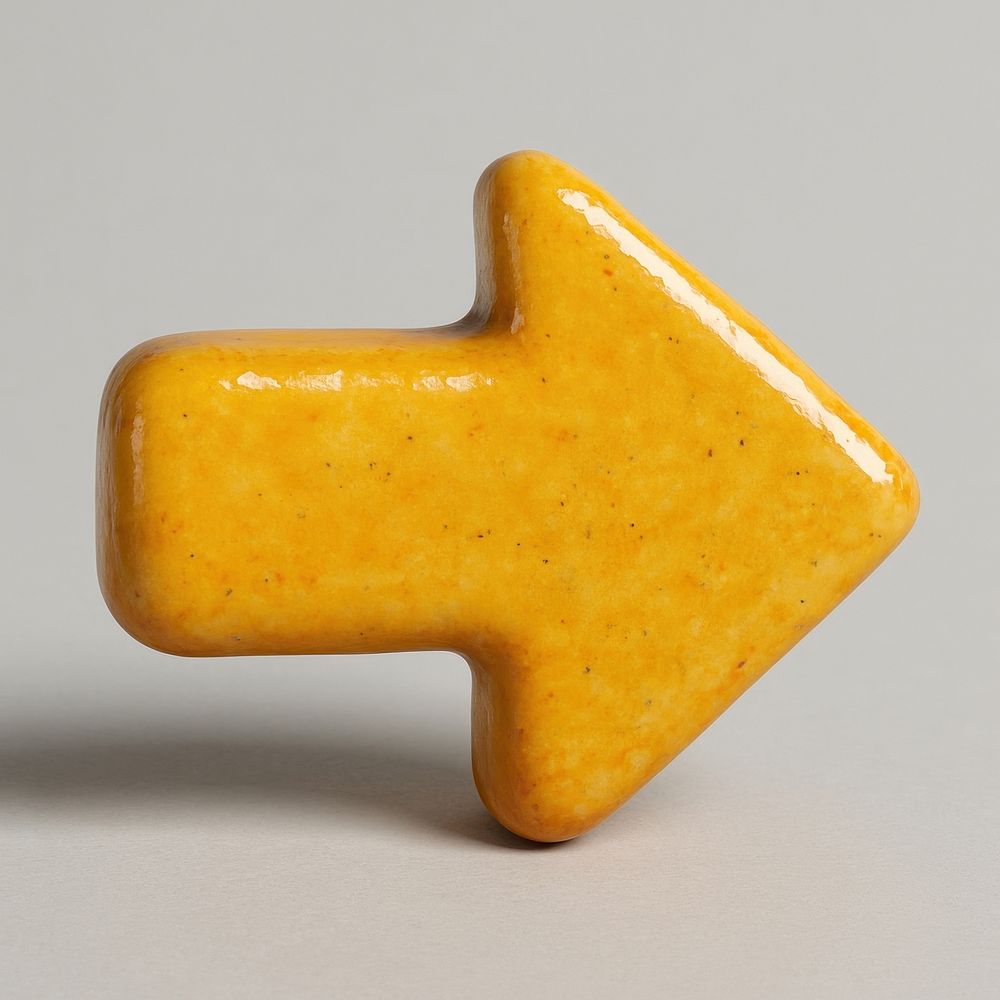 Glossy ceramic arrow sculpture | Free Photo Illustration - rawpixel