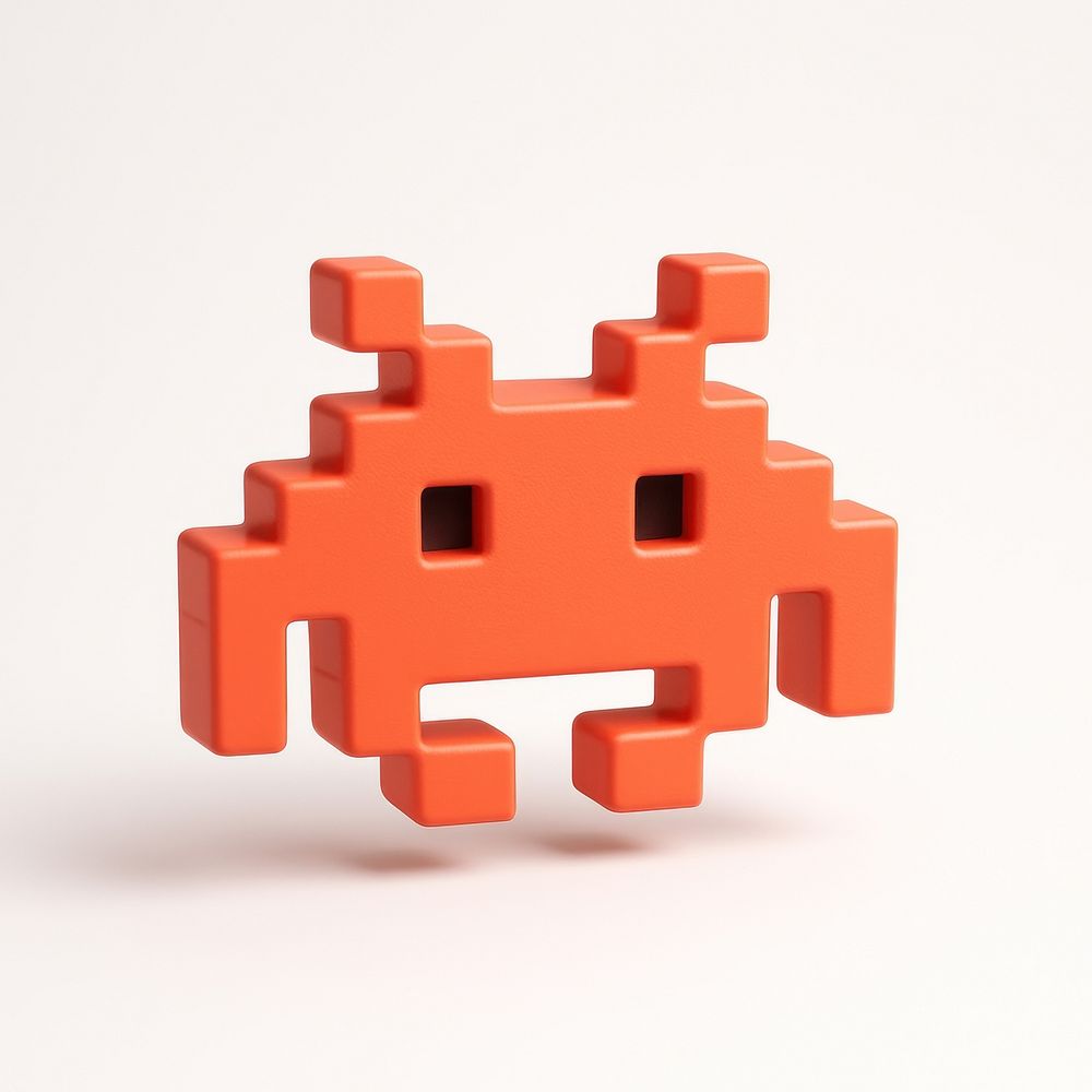 Retro pixelated alien design | Free Photo Illustration - rawpixel