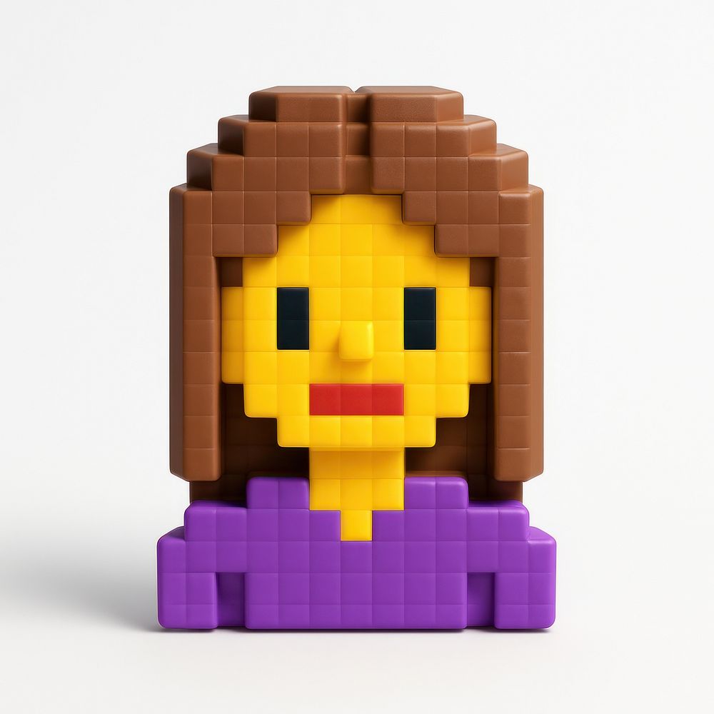 Pixelated 3D female avatar | Free Photo Illustration - rawpixel