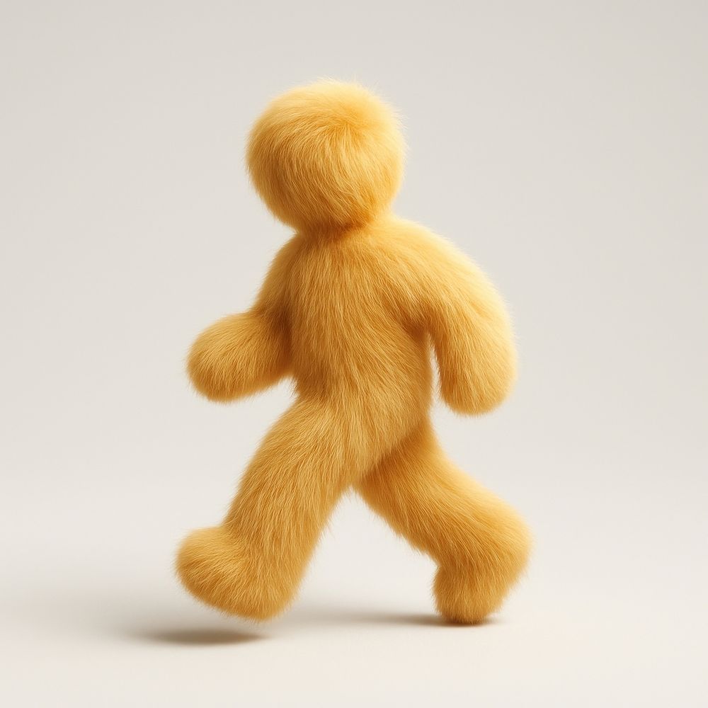 Furry humanoid figure walking | Free Photo Illustration - rawpixel