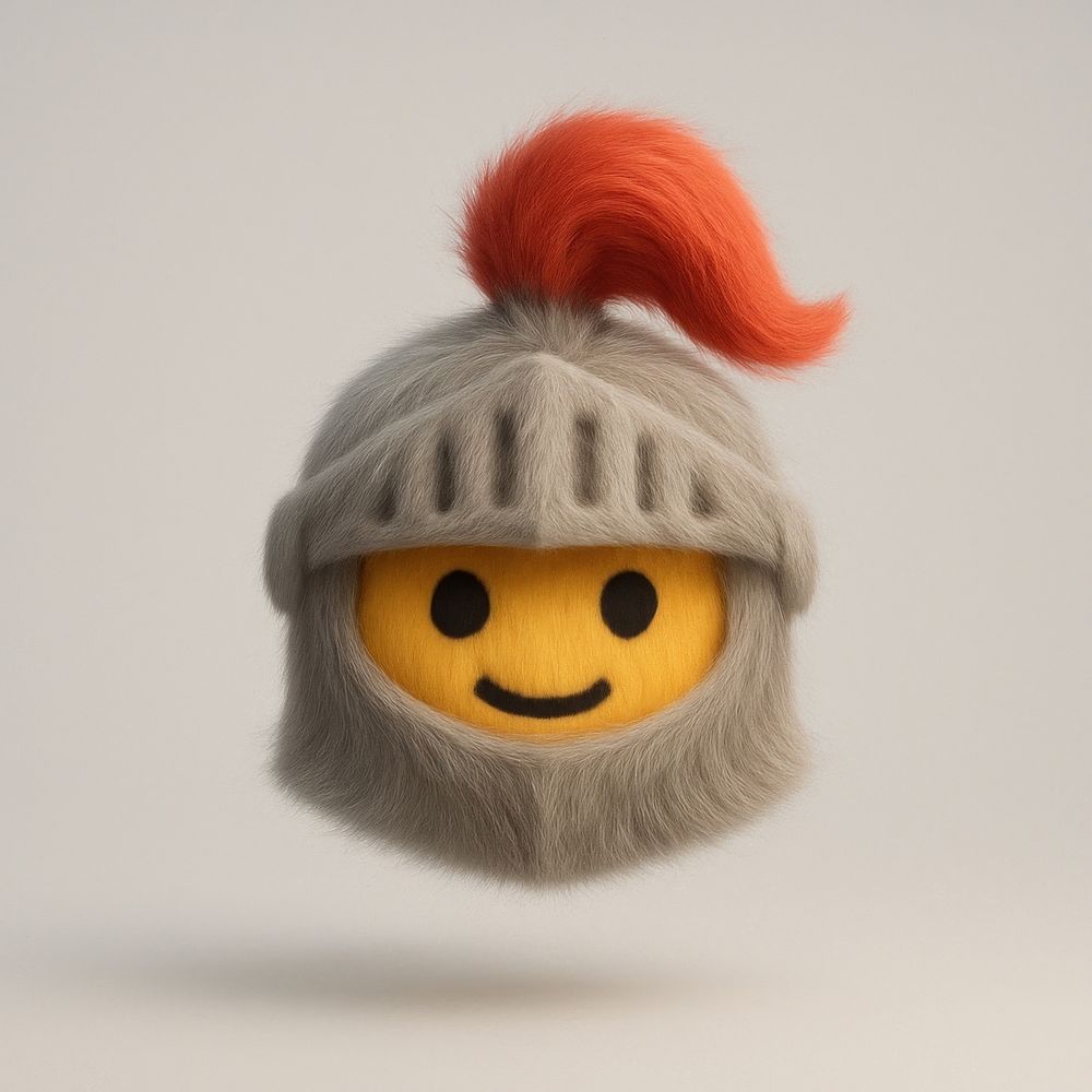 Playful knight emoji illustration | Free Photo Illustration - rawpixel