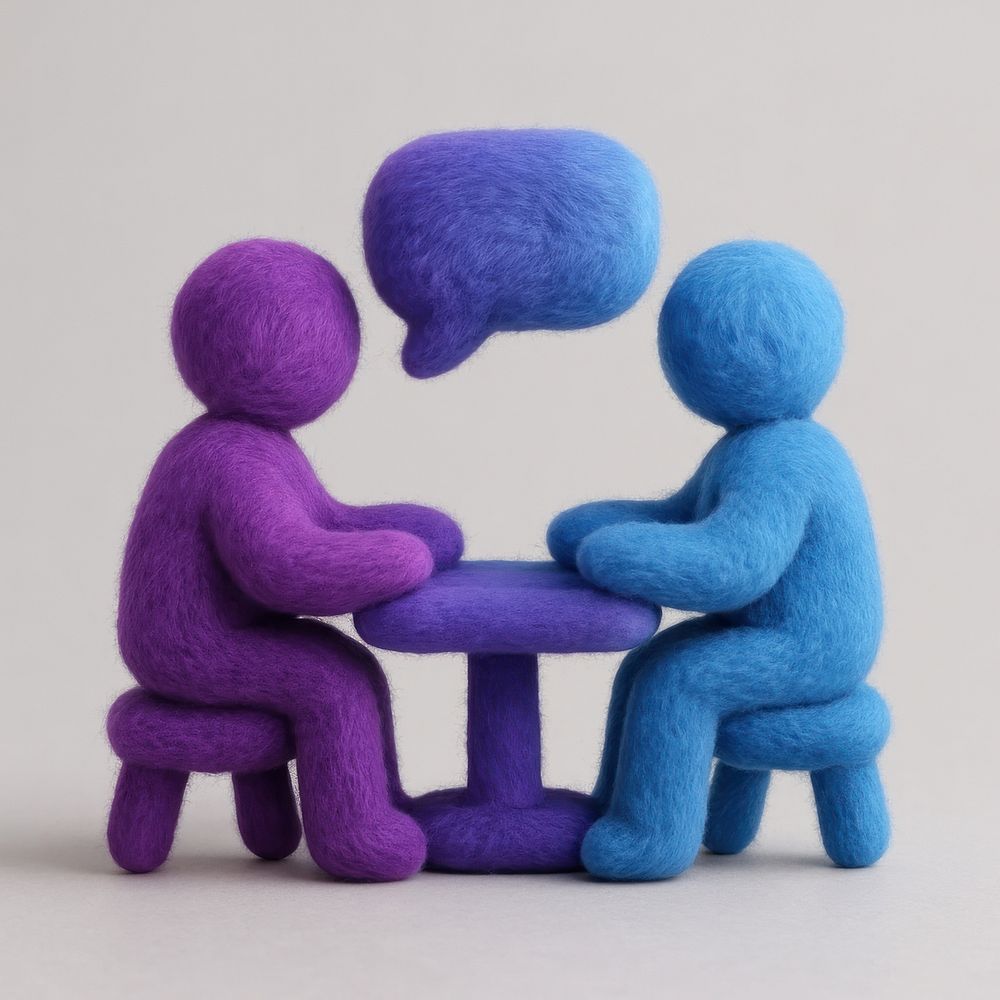 Colorful communication figures meeting | Free Photo Illustration - rawpixel