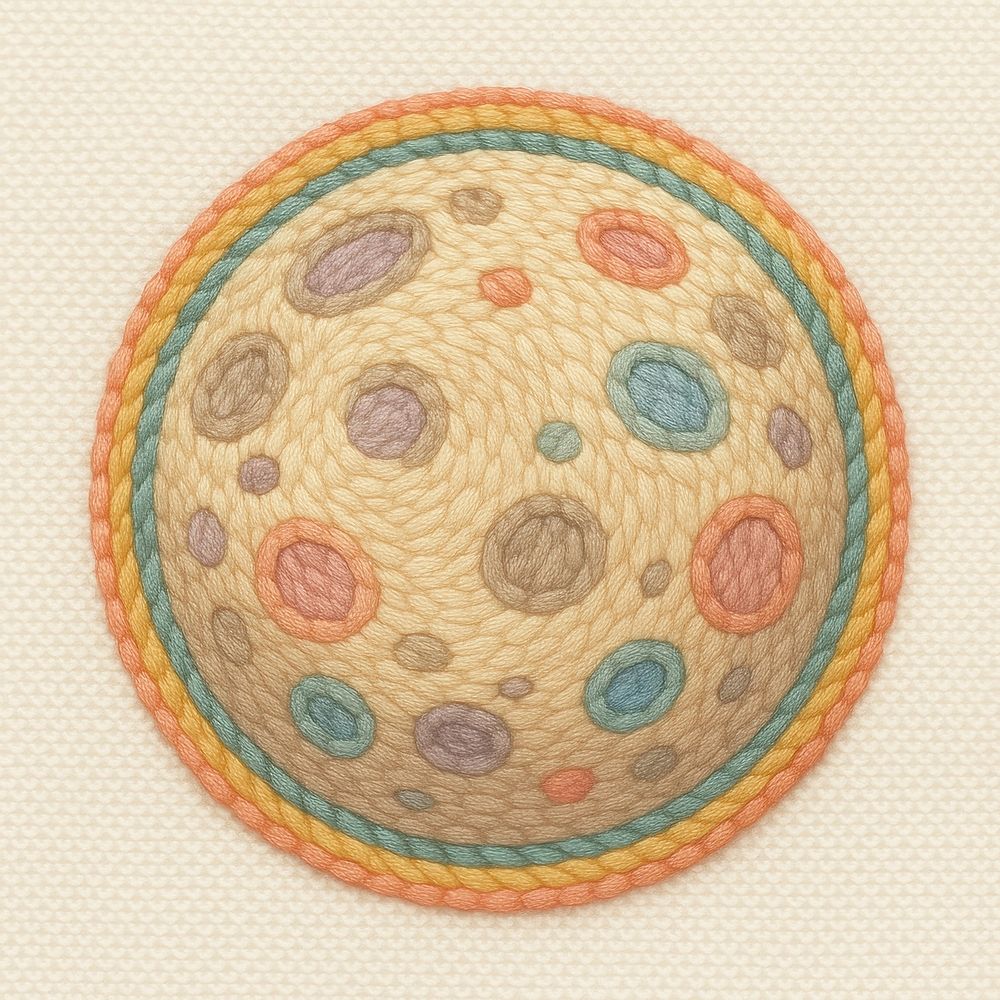 Colorful embroidered planetary design | Free Photo - rawpixel