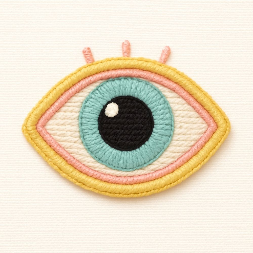 Colorful embroidered eye patch | Free Photo - rawpixel