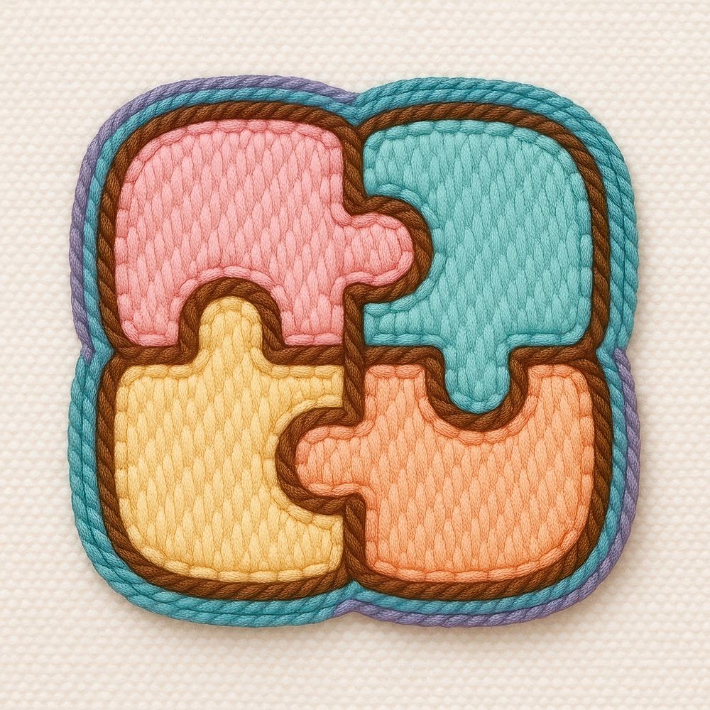 Colorful textured puzzle pieces | Free Photo - rawpixel