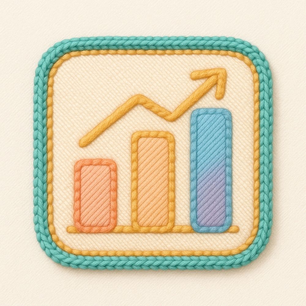 Colorful embroidered growth chart | Free Photo - rawpixel