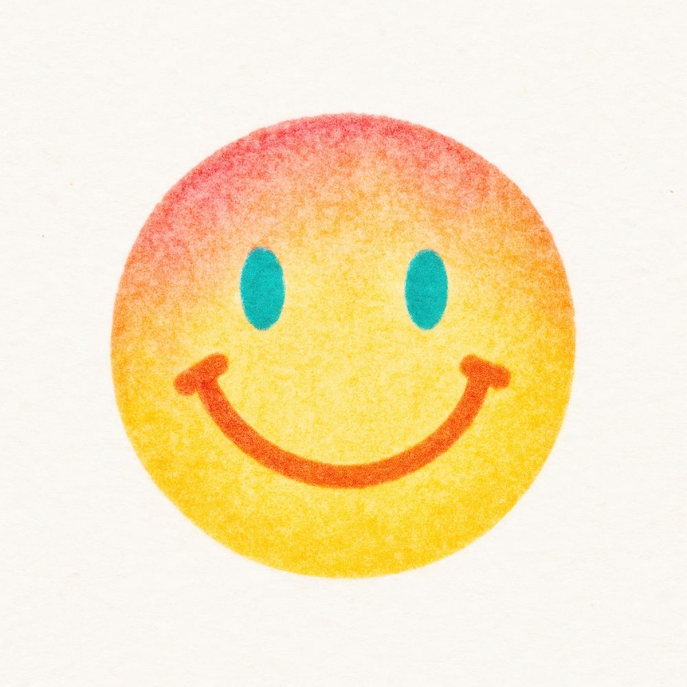 Vibrant gradient smiley face | Free Photo Illustration - rawpixel