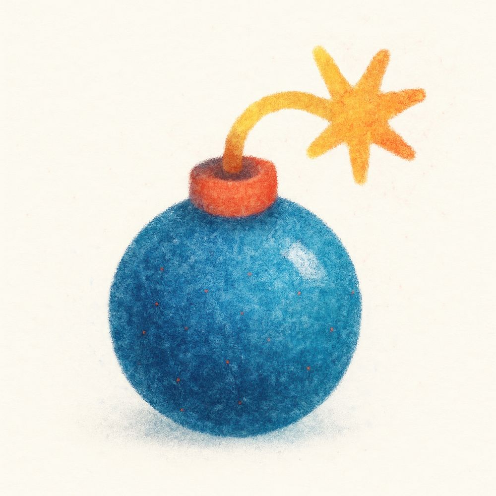 Colorful cartoon bomb illustration | Free Photo Illustration - rawpixel