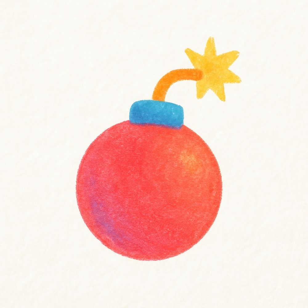 Colorful cartoon bomb illustration | Free Photo Illustration - rawpixel
