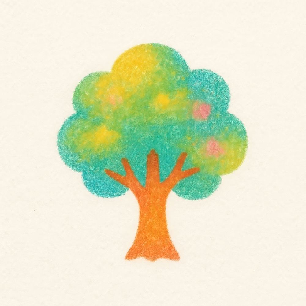 Colorful tree illustration art | Free Photo Illustration - rawpixel