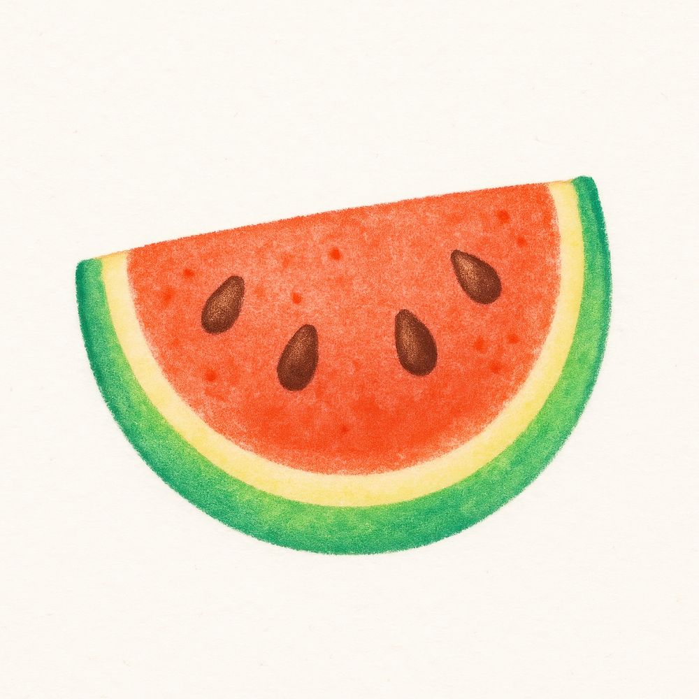 Vibrant watermelon slice illustration. | Free Photo Illustration - rawpixel
