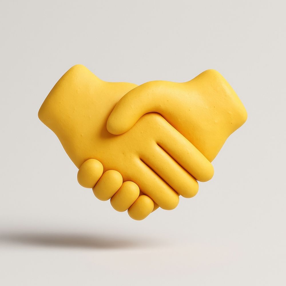 Clay handshake symbolizes unity | Free Photo Illustration - rawpixel