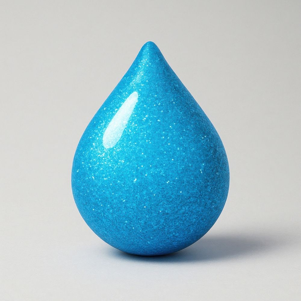 Sparkling blue water droplet | Free Photo Illustration - rawpixel
