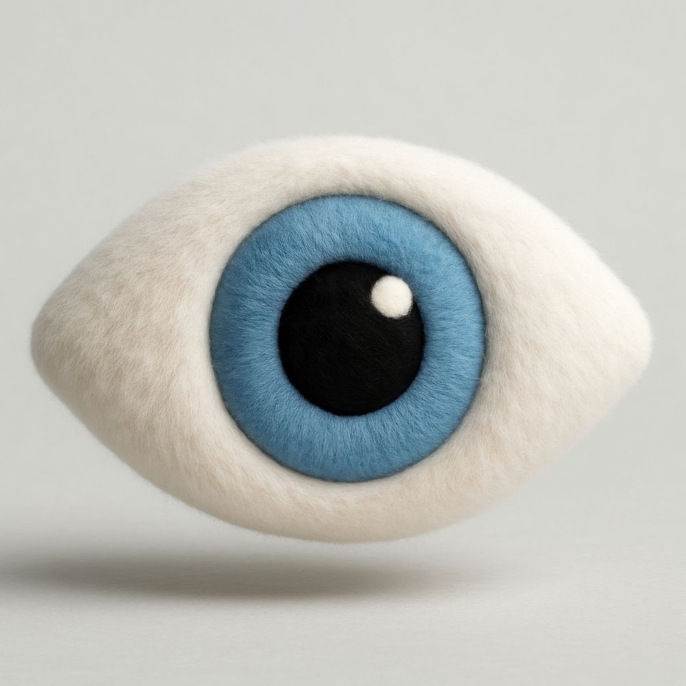 Furry blue eye illustration | Free Photo Illustration - rawpixel